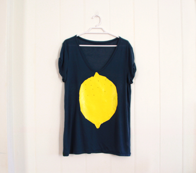 Lemon Print Tee | HIGH WALLS
