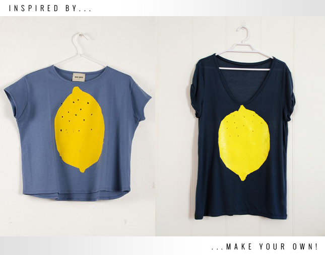 Lemon Print Tee | HIGH WALLS